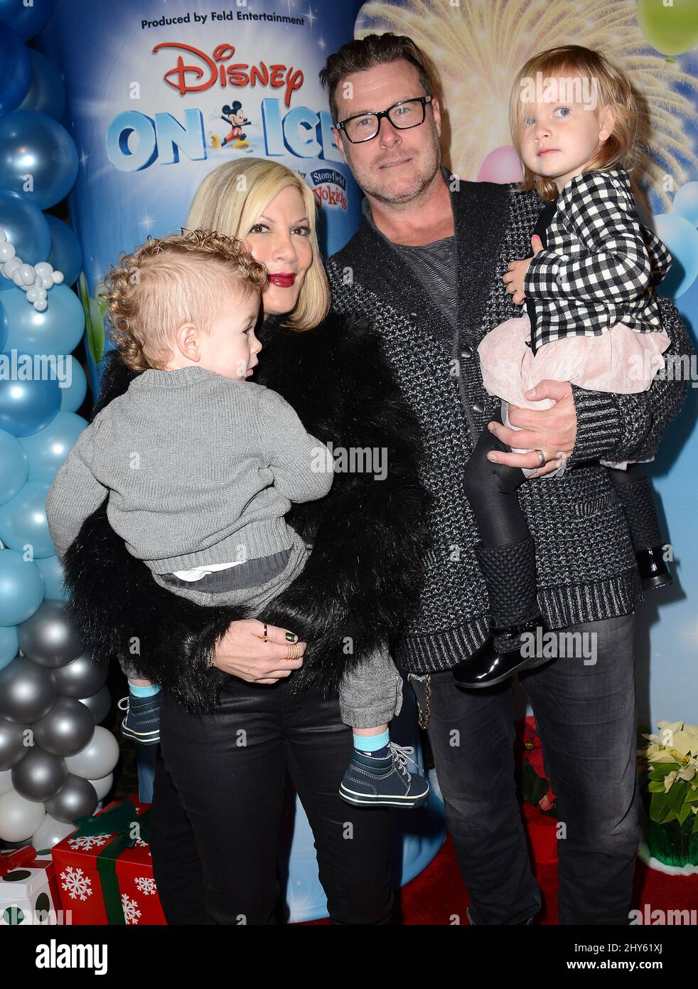 Tori Spelling, Dean McDermott attending Disney On Ice Presents Let's ...
