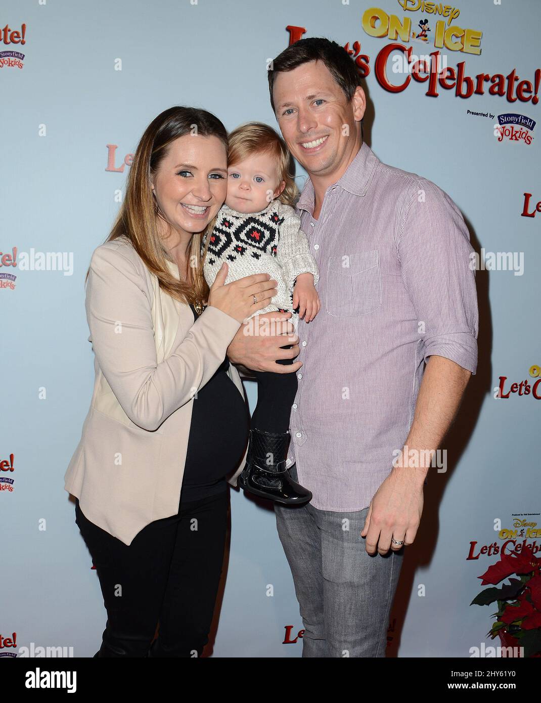 Beverley Mitchell, Michael Cameron attending Disney On Ice Presents Let ...