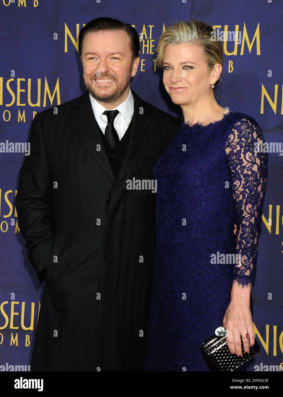 Ricky Gervais & Jane Fallon attending "Night At The Museum: Secret of ...