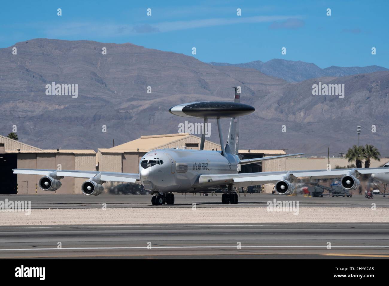 An E-3A Sentry assigned to the 552nd Air Control Wing, Tinker Air Force ...