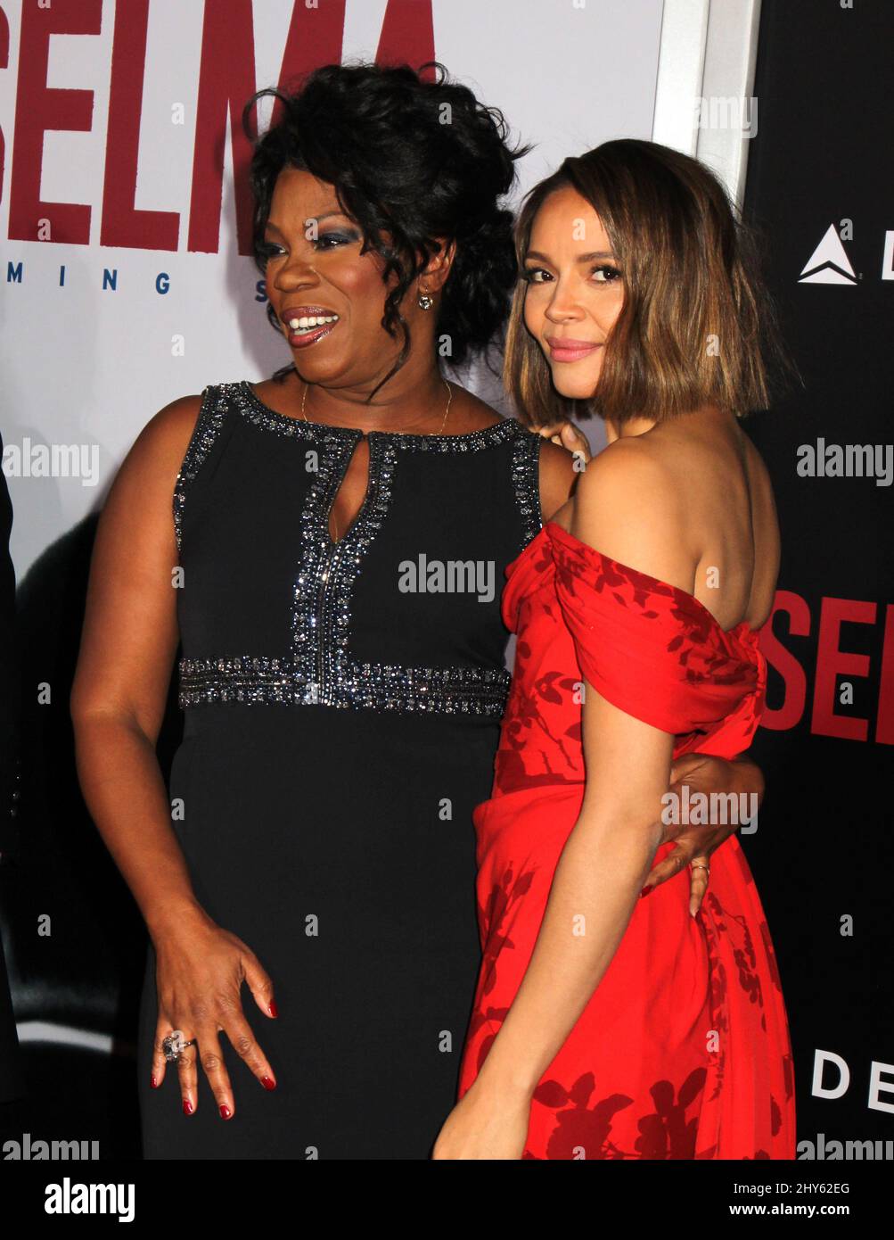 Lorraine Tussaint and Carmen Ejogo attending the "Selma" New York ...