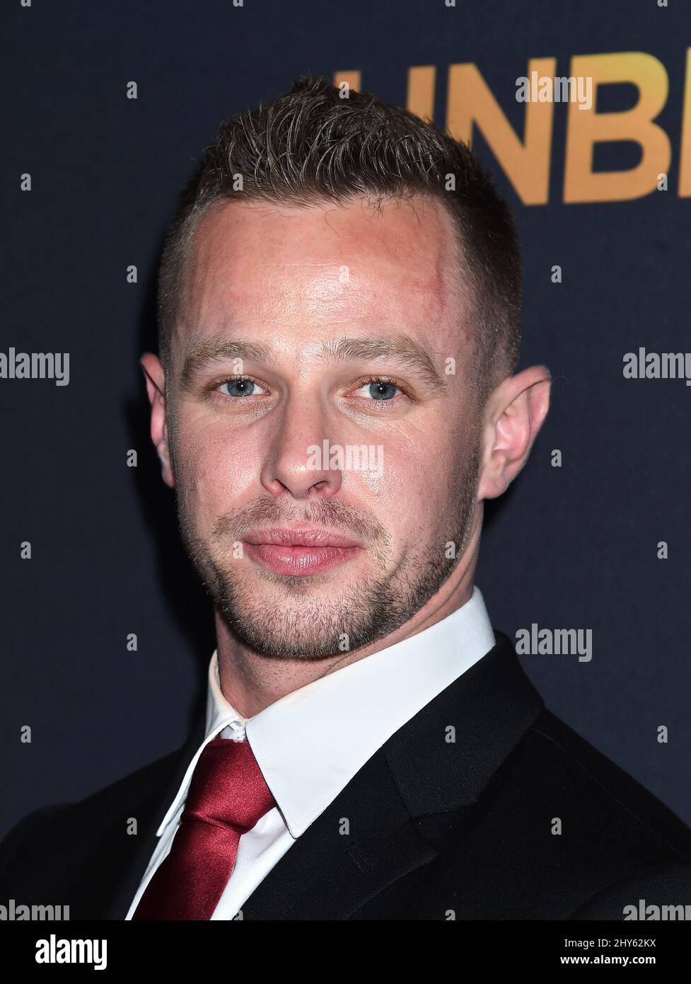 Ryan Ahern attending the 'Unbroken' Premiere in Los Angeles Stock Photo ...