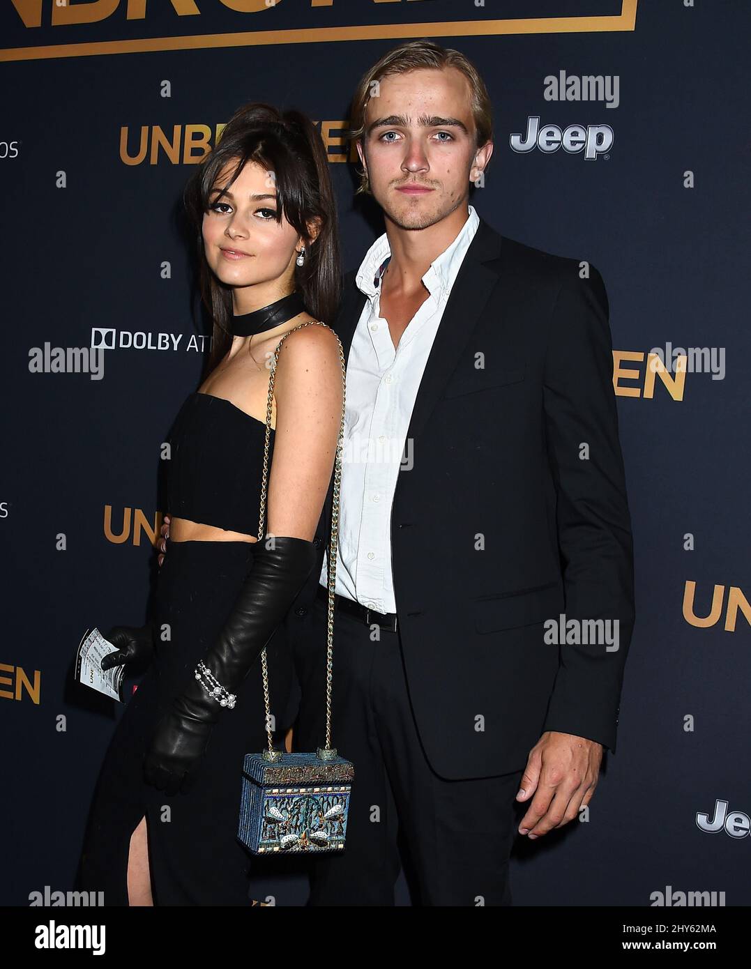 Sophie Dalah and Louis McIntosh attending the 'Unbroken' Premiere in ...