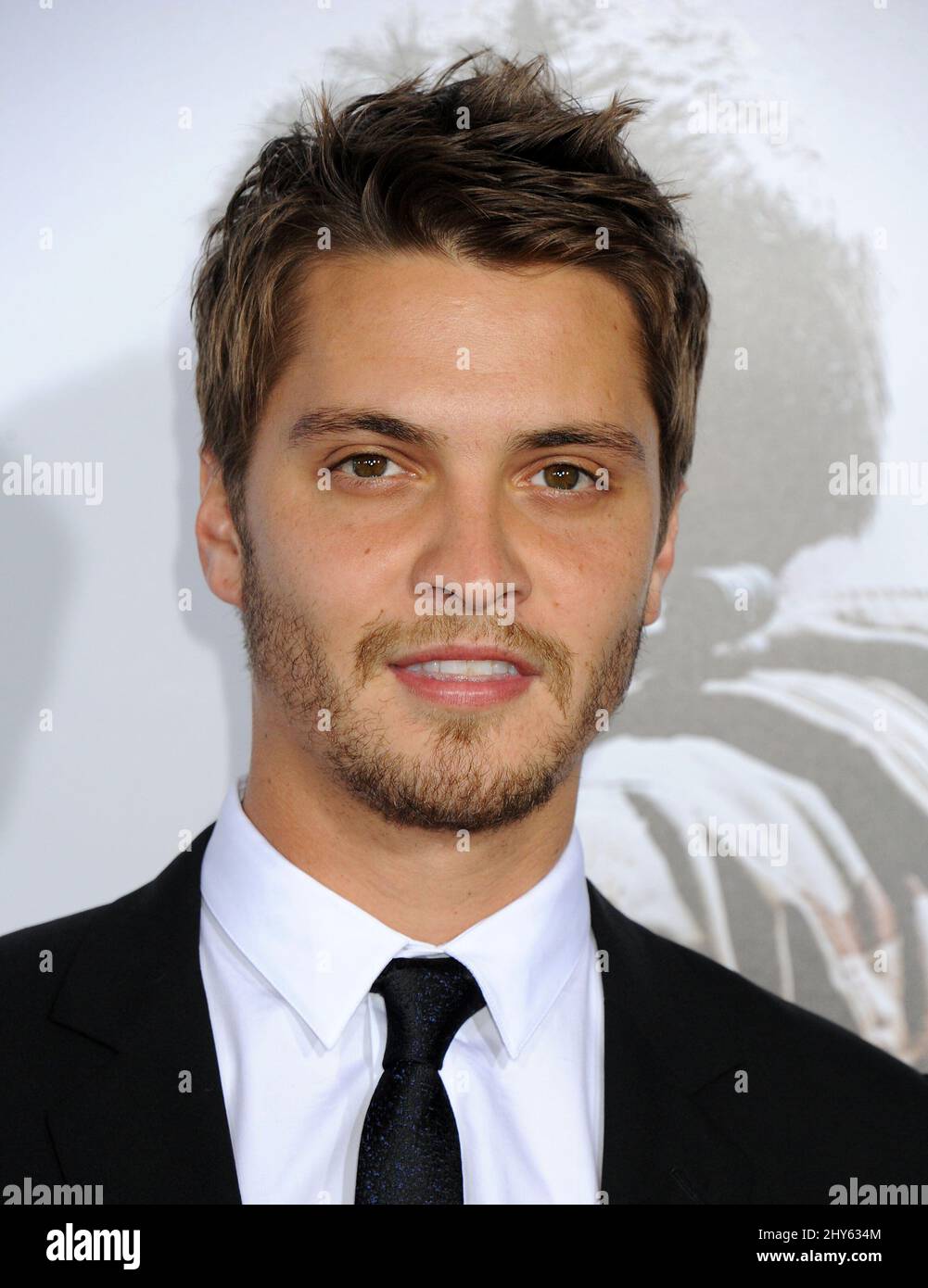 Luke Grimes attending the 'American Sniper' Premiere in New York Stock ...