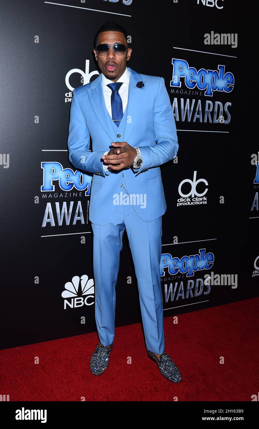 Nick Cannon attending the People Magazine Awards at the Hilton Hotel ...