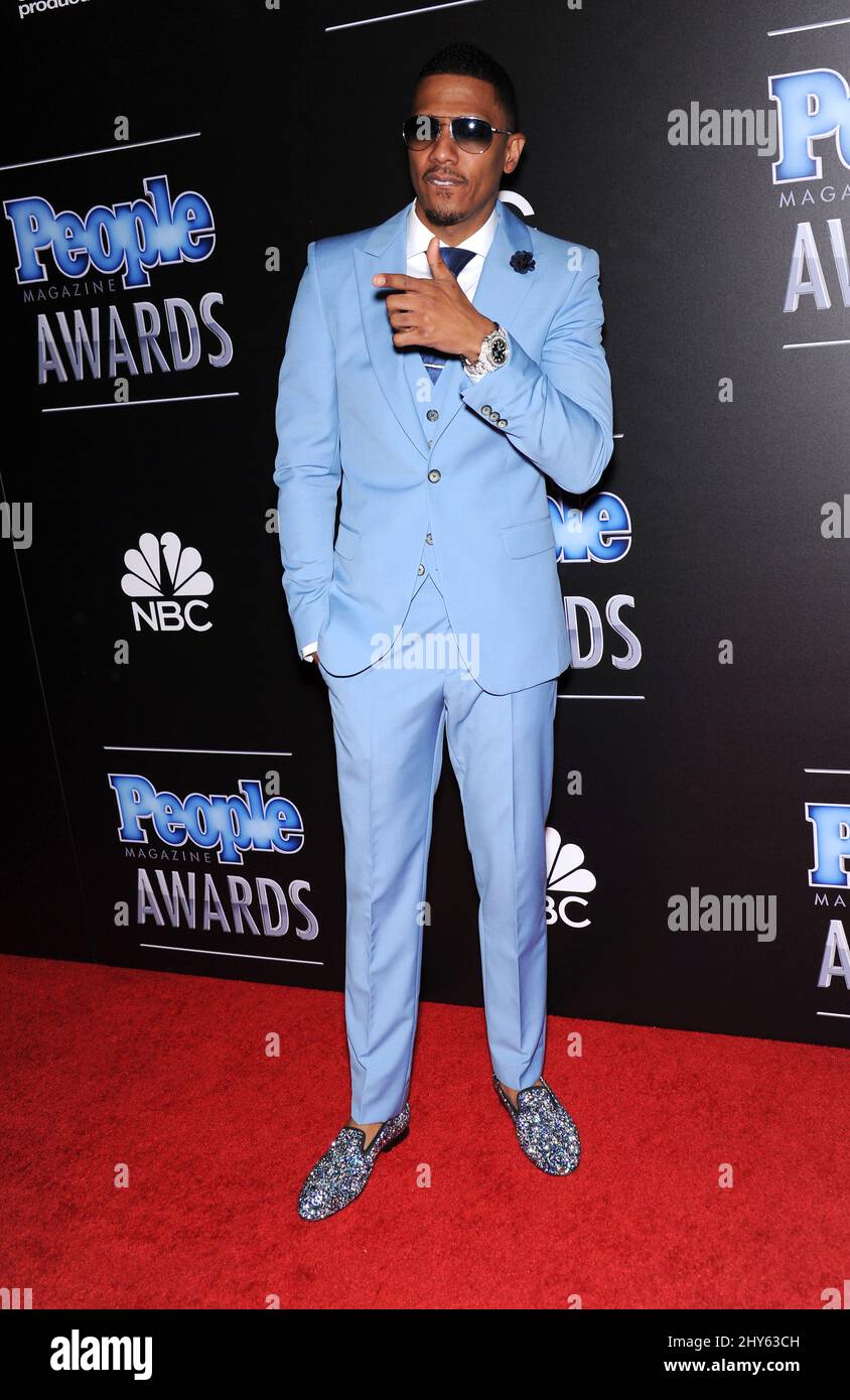 Nick Cannon attending the People Magazine Awards at the Hilton Hotel ...