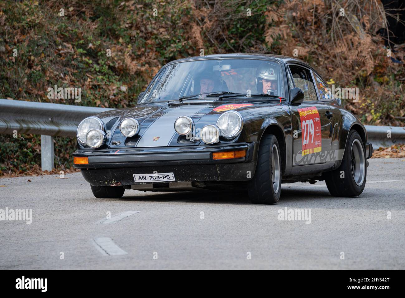 A 69th edition of the Costa Brava rally Porsche 911 Carrera Stock Photo ...