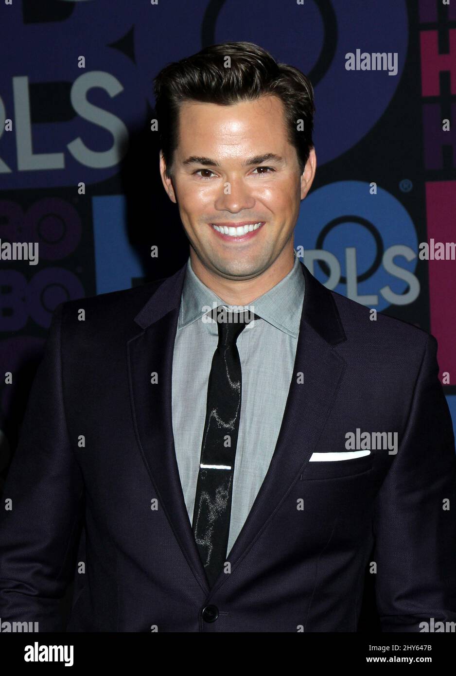 Andrew Rannells attending the premiere of season four of 'Girls' in New ...