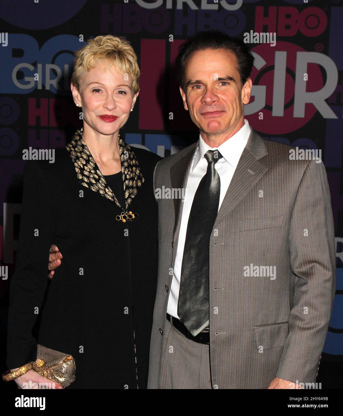 Tracy Shayne & Peter Scolari attending the premiere of season four of ...