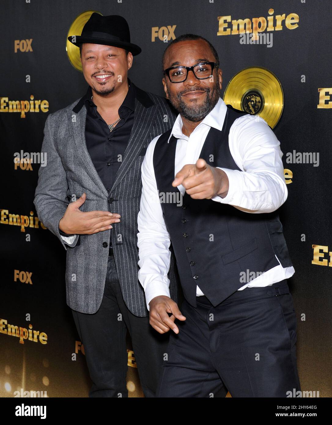 Terrence Howard & Lee Daniels attending the premiere of 'Empire' Stock ...