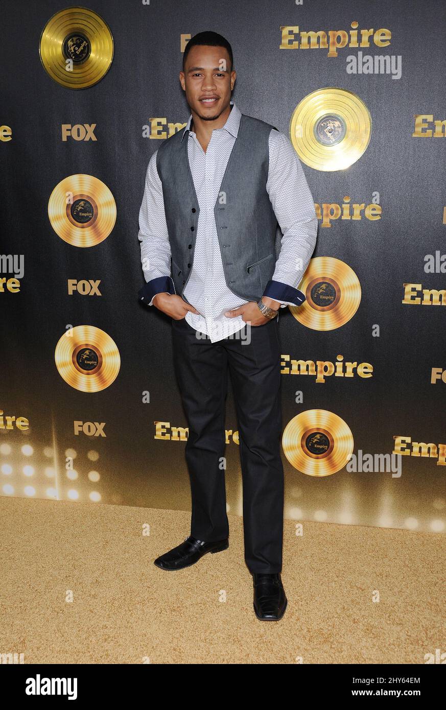 Trai Byers attending the premiere of 'Empire' Stock Photo - Alamy