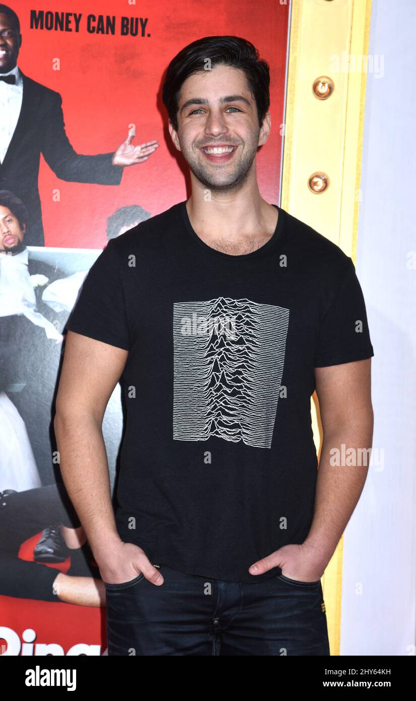 Josh Peck attending the premiere of 'The Wedding Ringer' Stock Photo ...