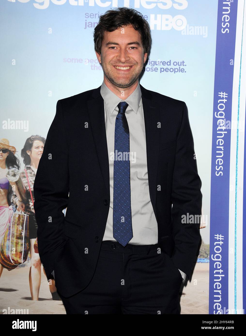 Mark Duplass attending the premiere of 'Togetherness' Stock Photo - Alamy