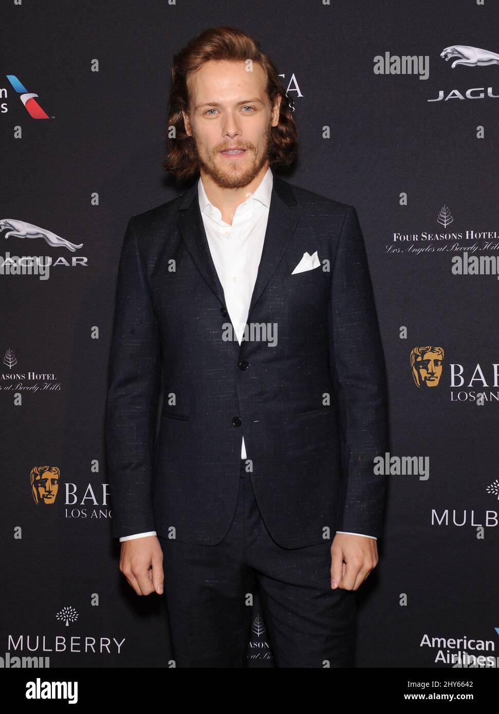 Sam Heughan arriving for the BAFTA Los Angeles Tea Party at the Four ...