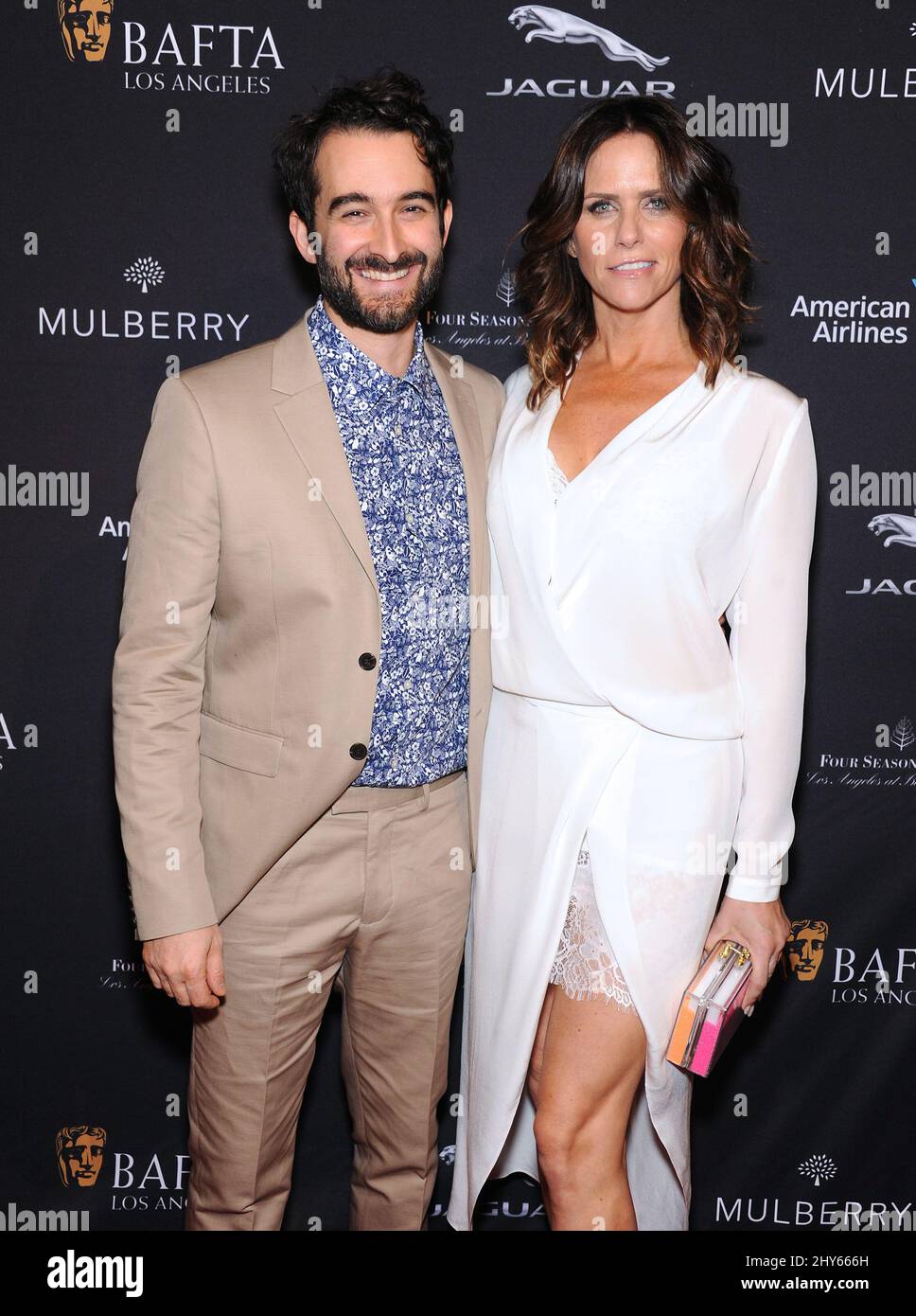 Jay Duplass & Amy Landecker arriving for the BAFTA Los Angeles Tea ...