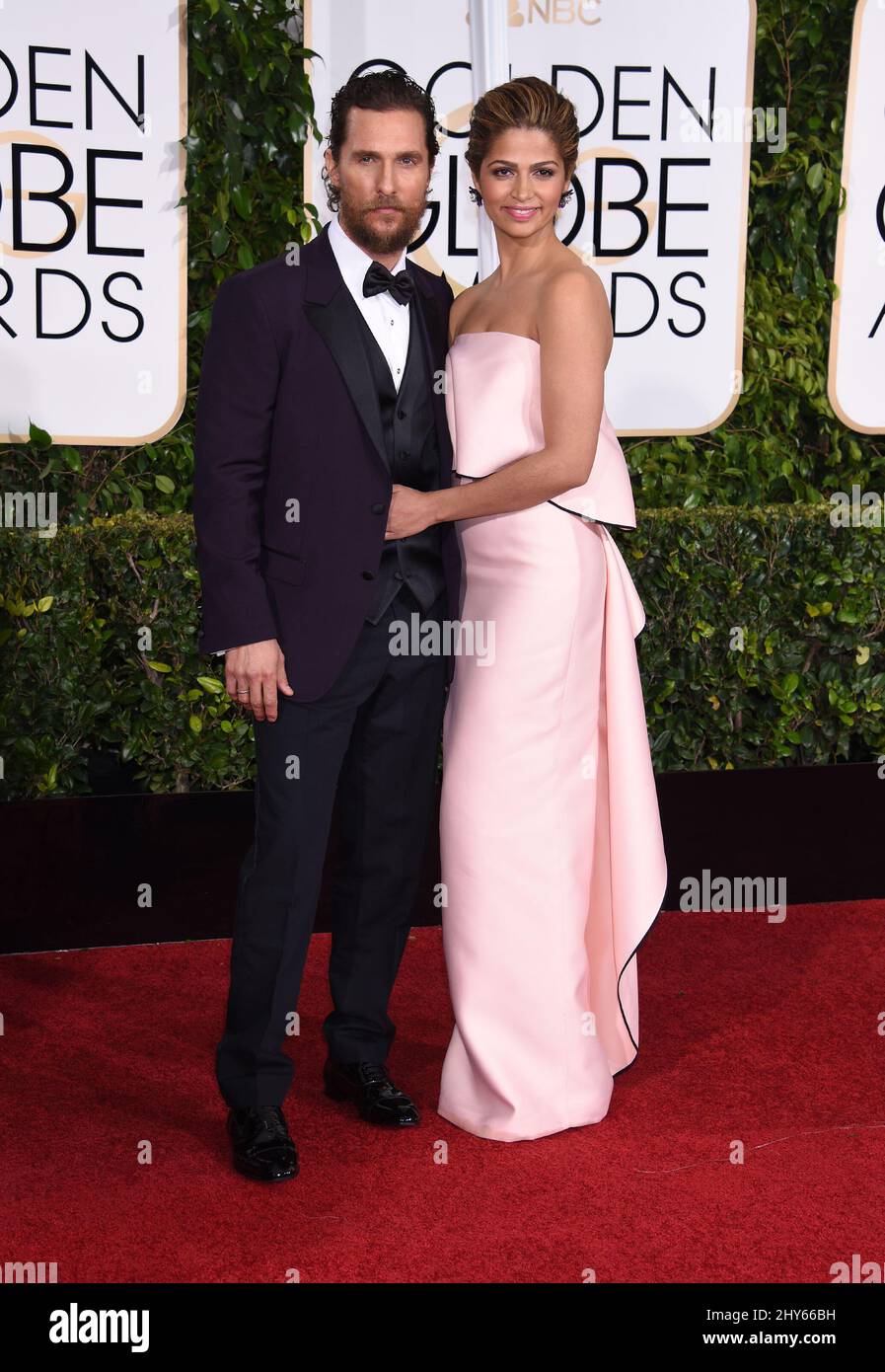 Matthew McConaughey & Camila Alves arriving for the 72nd Annual Golden ...