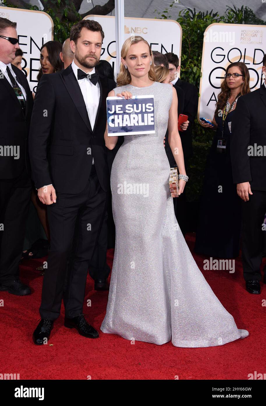 Diane Kruger & Joshua Jackson arriving for the 72nd Annual Golden Globe ...