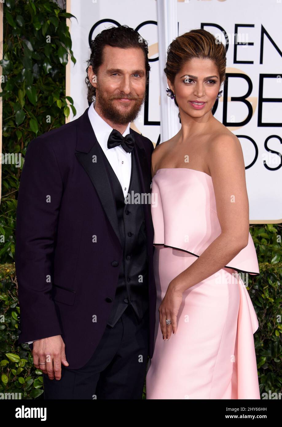 Matthew McConaughey and Camila Alves arriving for the 72nd Annual ...