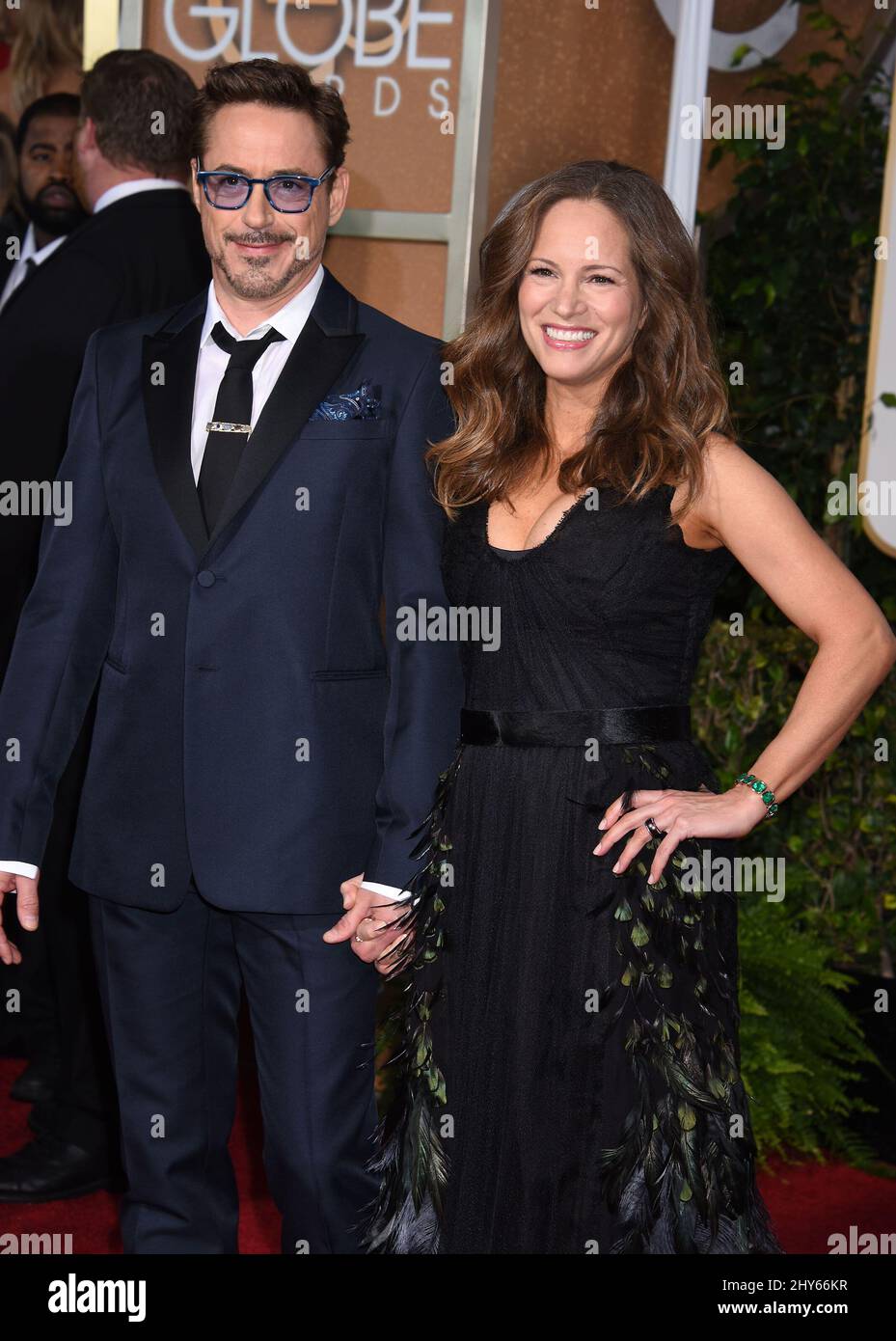 Robert Downey Jr & Susan Downey arriving for the 72nd Annual Golden ...