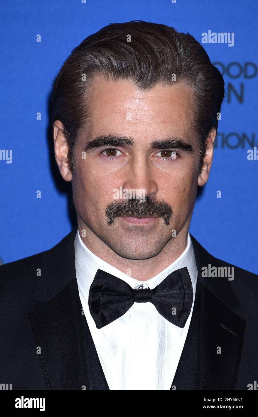 Colin Farrell in the press room for the 72nd Annual Golden Globe Awards ...