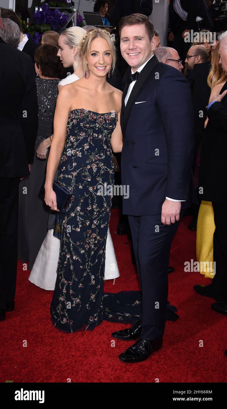 Joanne Froggatt and Allen Leech arriving for the 72nd Annual Golden ...