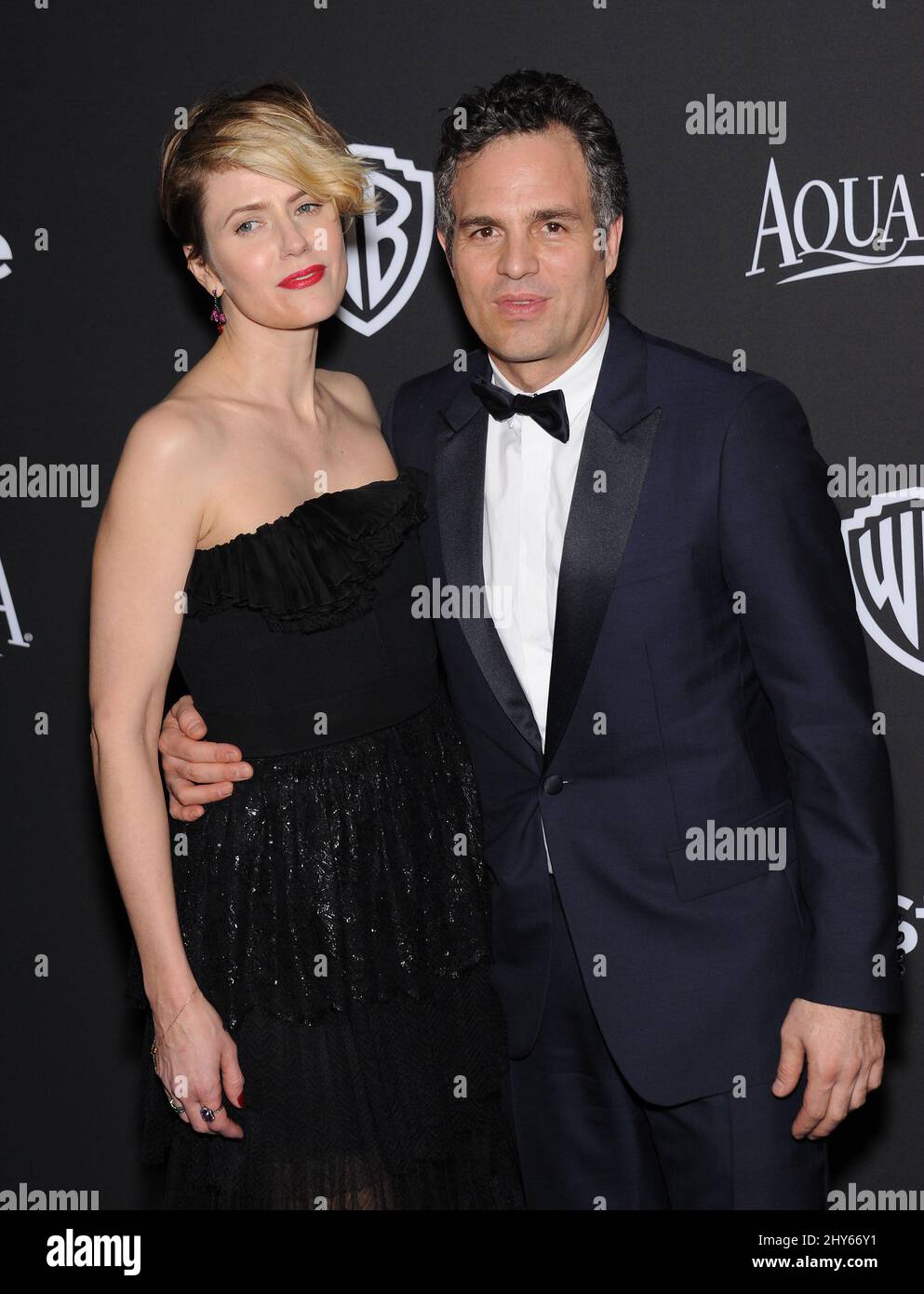 Mark Ruffalo & Sunrise Coigney attending the Warner Borthers/InStyle ...