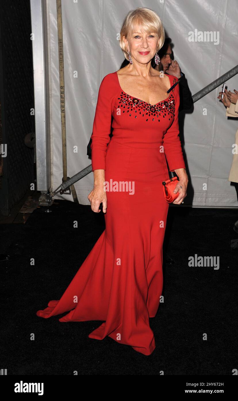 Helen Mirren departing the 72nd Annual Golden Globe Awards held at the ...