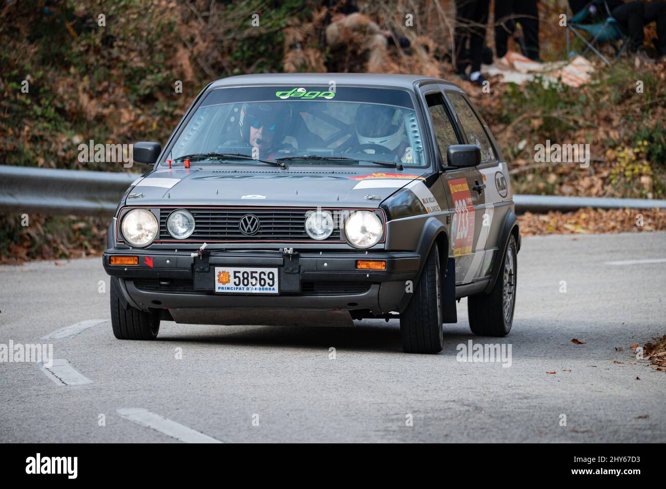 69th edition of the Costa Brava rally Volkswagen Golf GTI MKII Stock Photo - Alamy