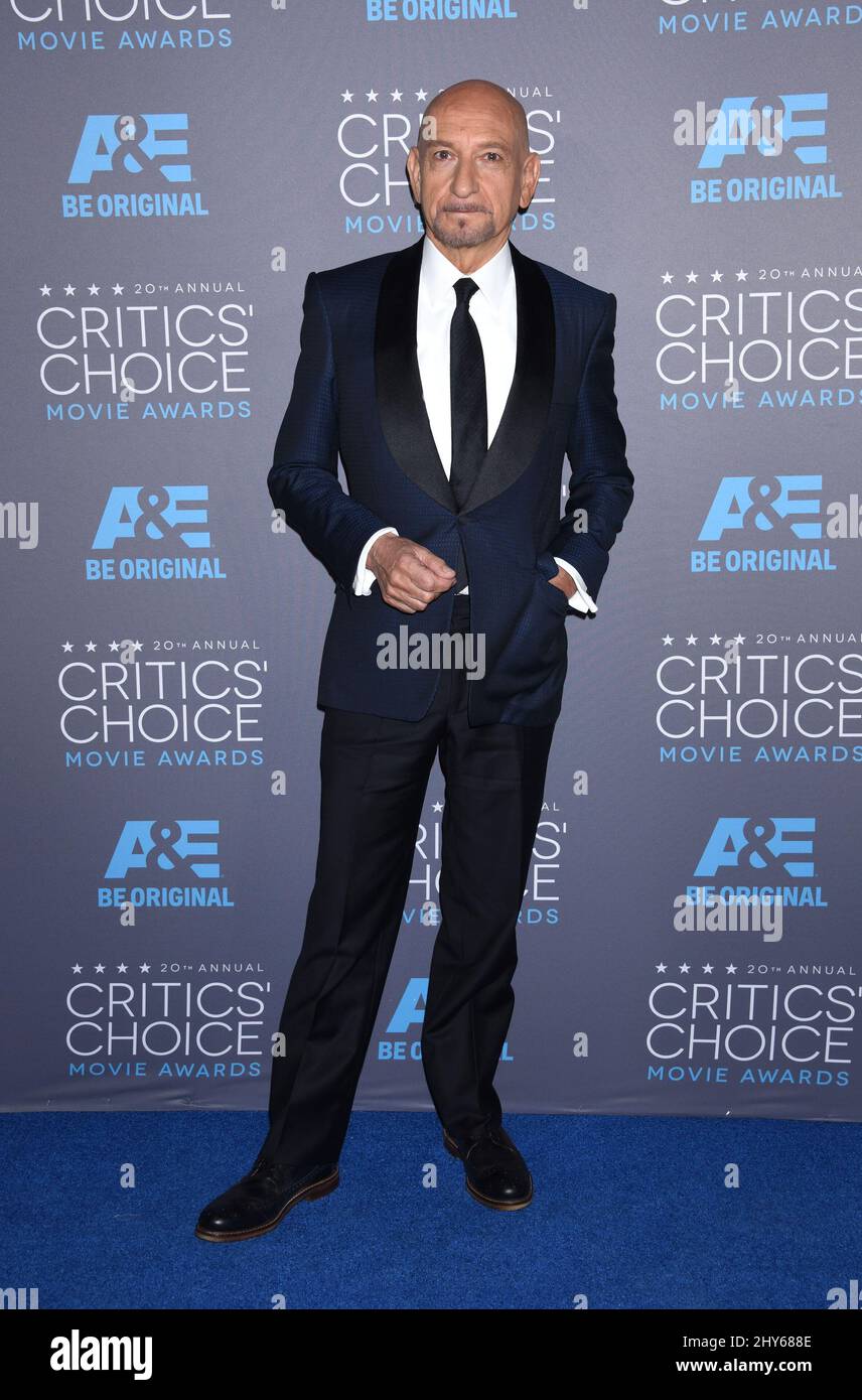 Ben Kingsley arriving at the 20th Annual Critics' Choice Awards held at ...