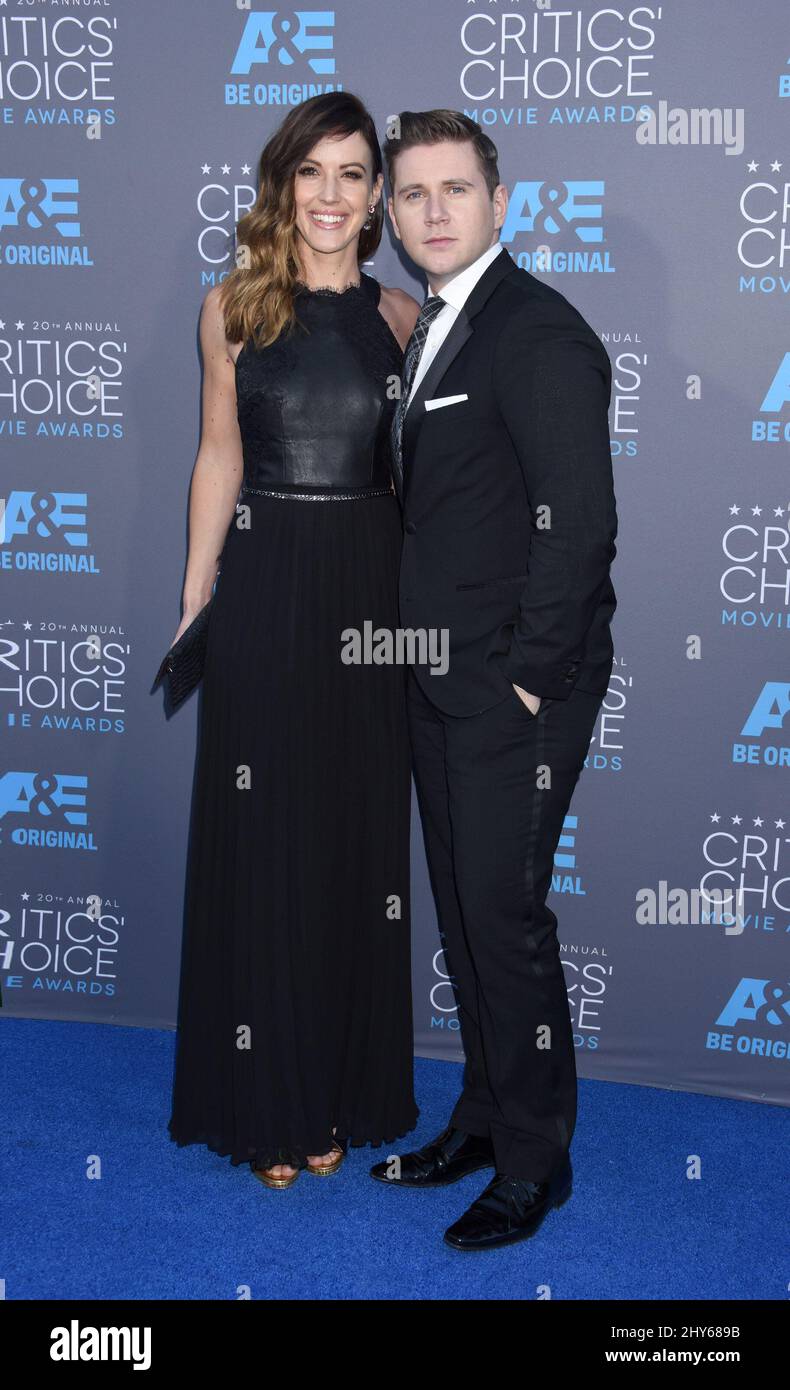 Charlie Webster, Allen Leech arriving at the 20th Annual Critics ...