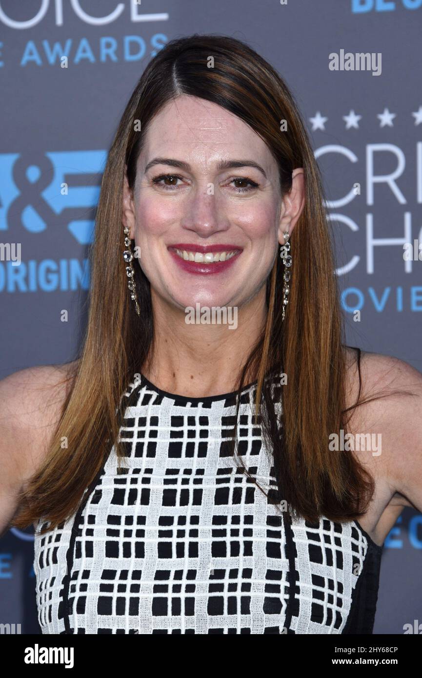 Gillian Flynn arriving at the 20th Annual Critics' Choice Awards held ...