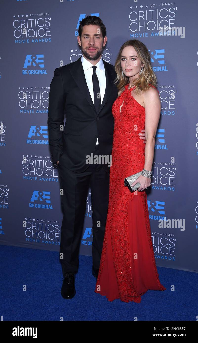 Emily Blunt & John Krasinski arriving 20th Annual Critics' Choice ...