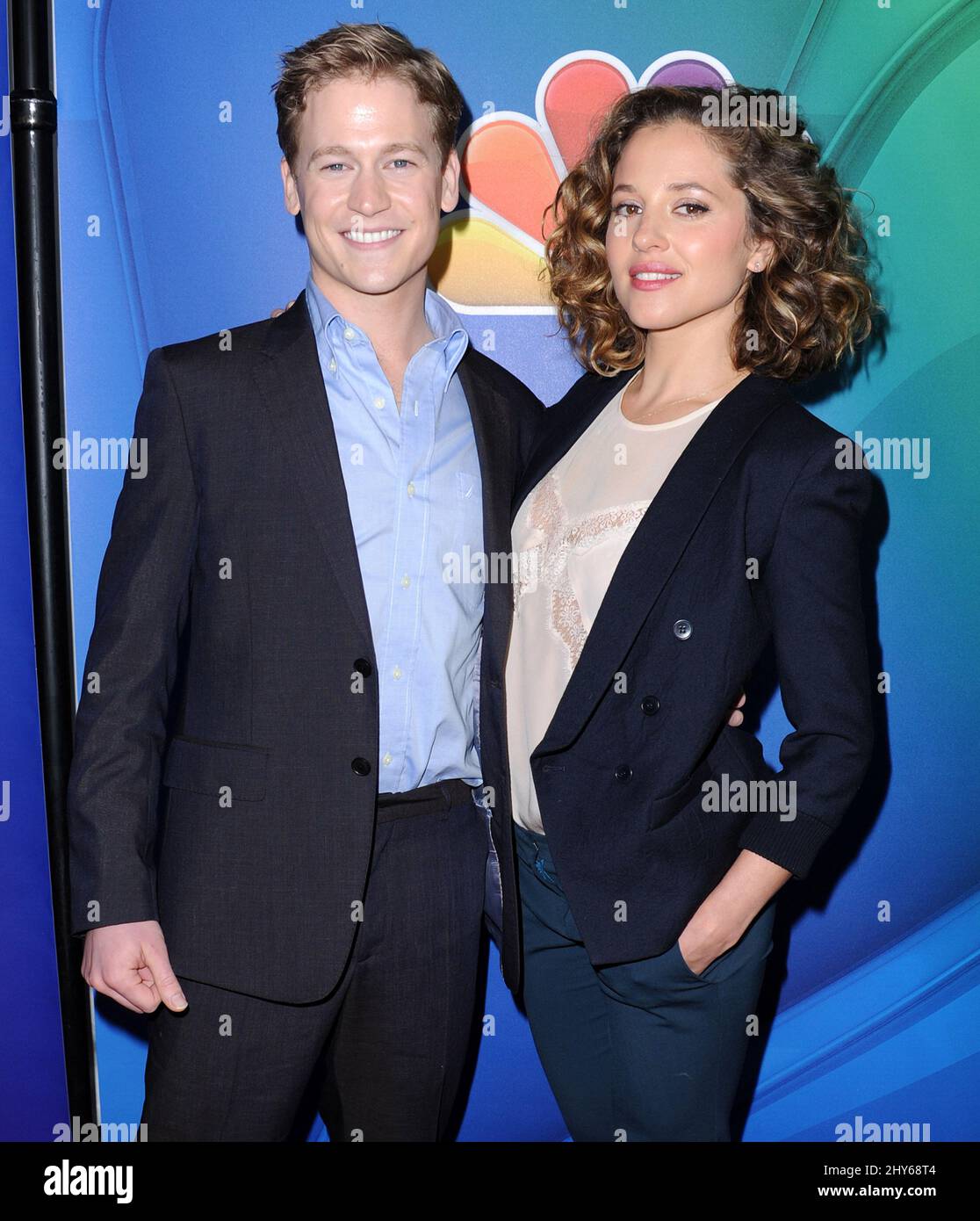 Margarita Levieva, Gavin Stenhouse arriving for the NBCUniversal TCA Winter Press Tour held at ...