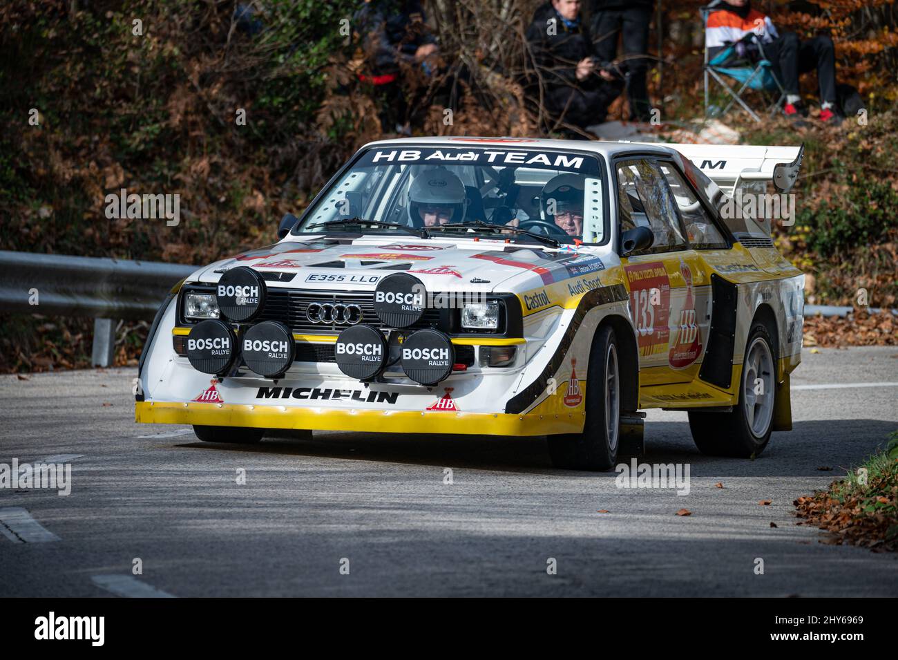 Vintage 69th edition of the Costa Brava rally Auddo Quattro S1 E2 on a ...