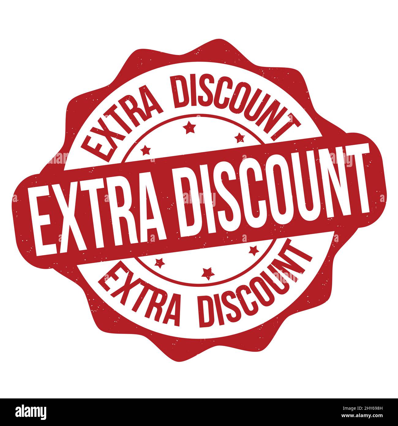 Extra discount grunge rubber stamp on white background, vector ...