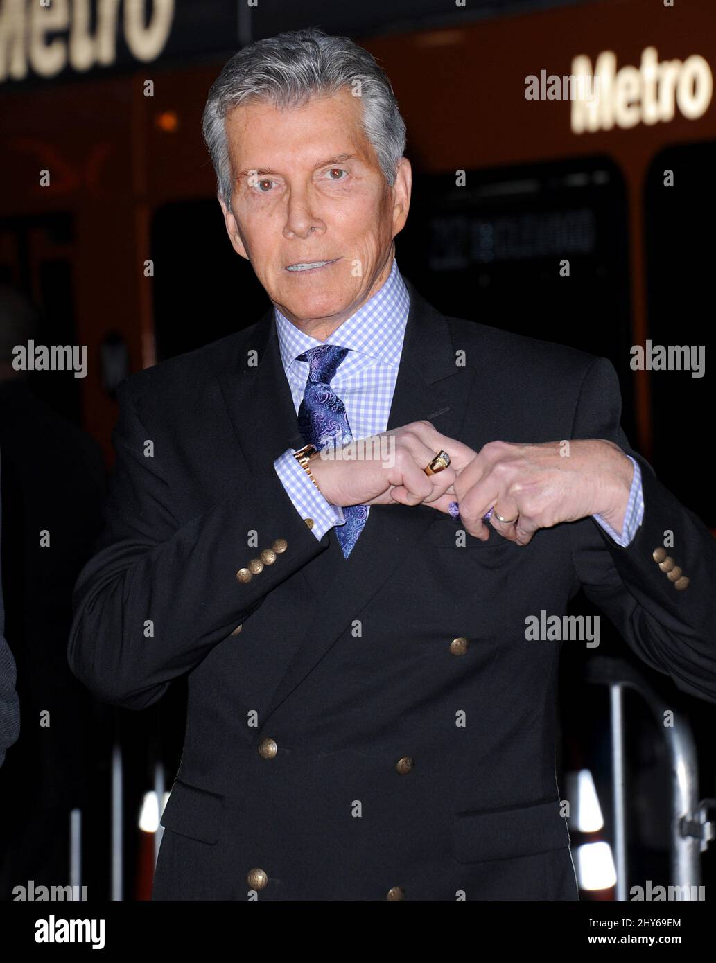 Michael Buffer arriving for the premiere of Manny at TCL Chinese ...
