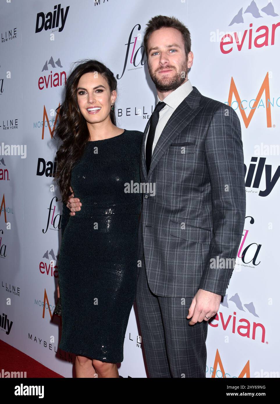 Armie Hammer and Elizabeth Chambers attending Daily Front Row's Fashion ...