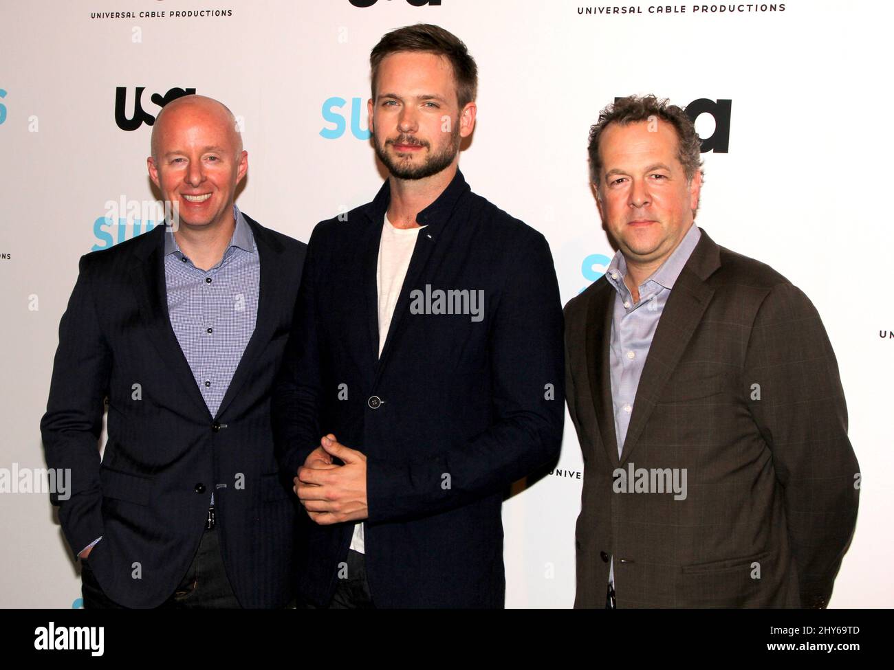 Chris McCumber, Patrick J. Adams and David Costabile attending Behind ...