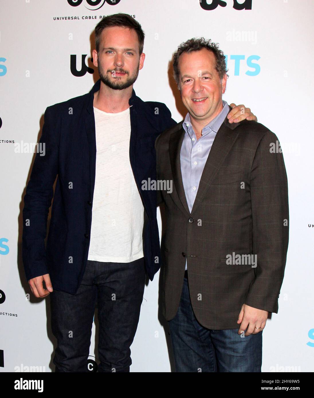 David costabile patrick j adams attending behind lens hi-res stock ...