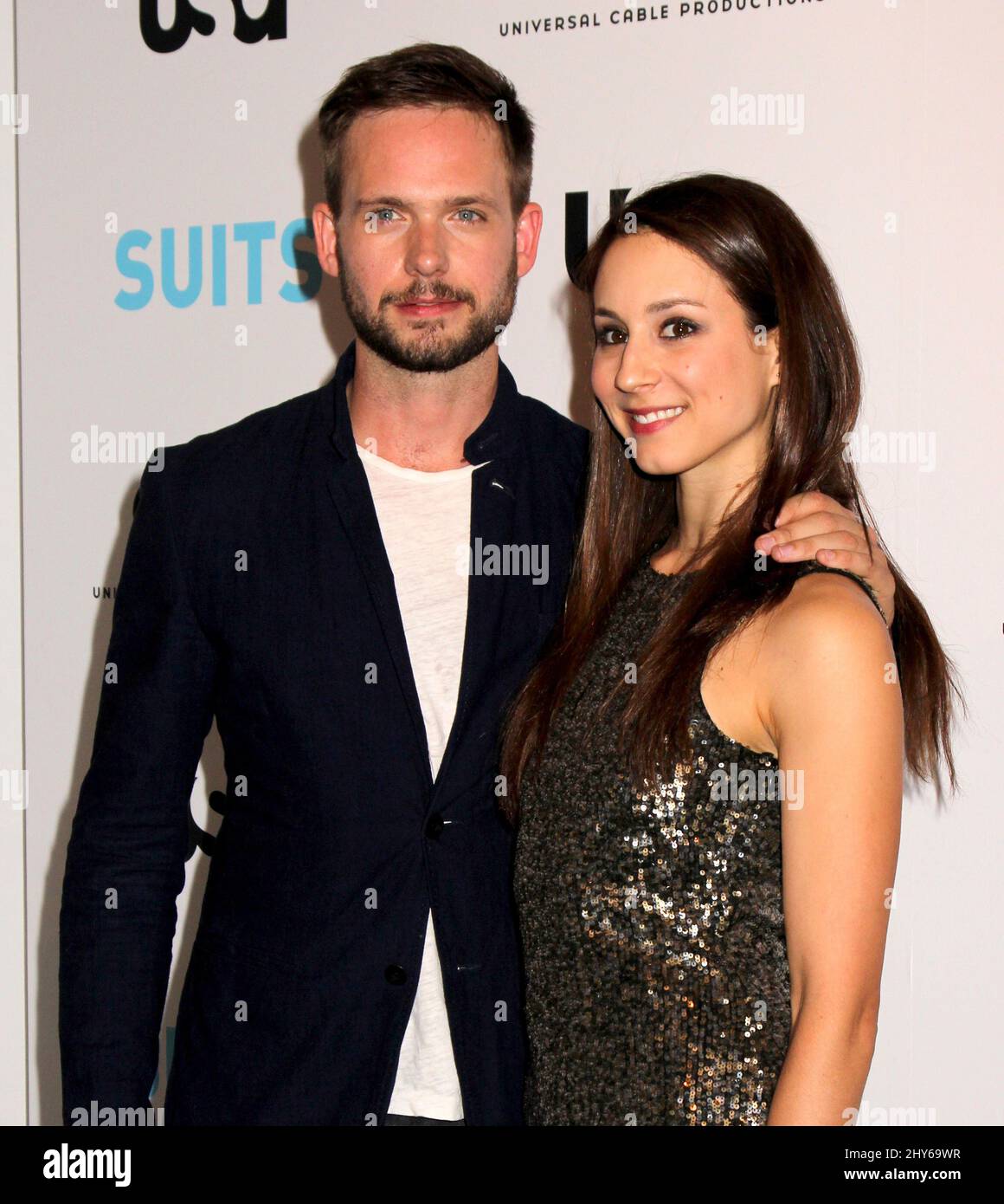 Patrick J. Adams and Troian Bellisario attending Behind The Lens: An ...