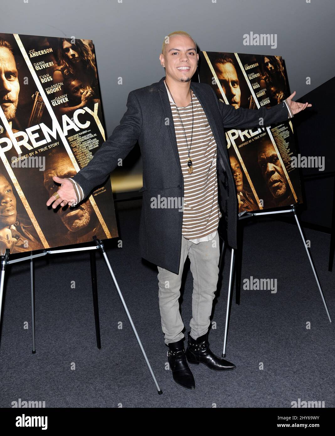 Evan Ross attending a "Supremacy" Special Screening held at Landmark ...