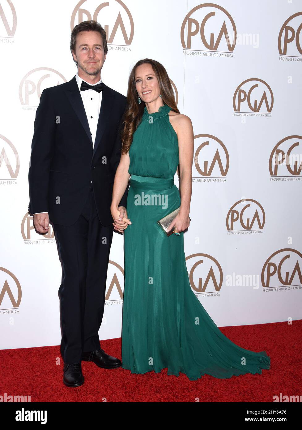Edward Norton and Shauna Robertson attending the 26th Annual Producers ...