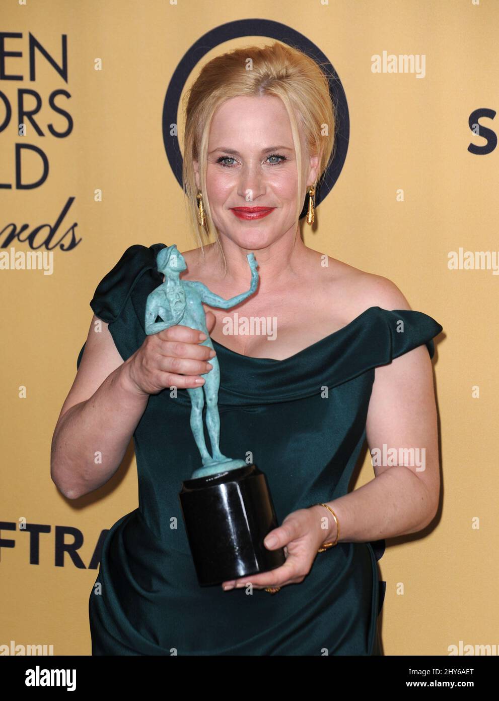 Patricia Arquette in the press room at the 21st Annual Screen Actors ...