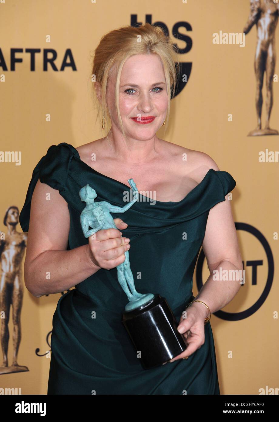 Patricia Arquette in the press room at the 21st Annual Screen Actors ...