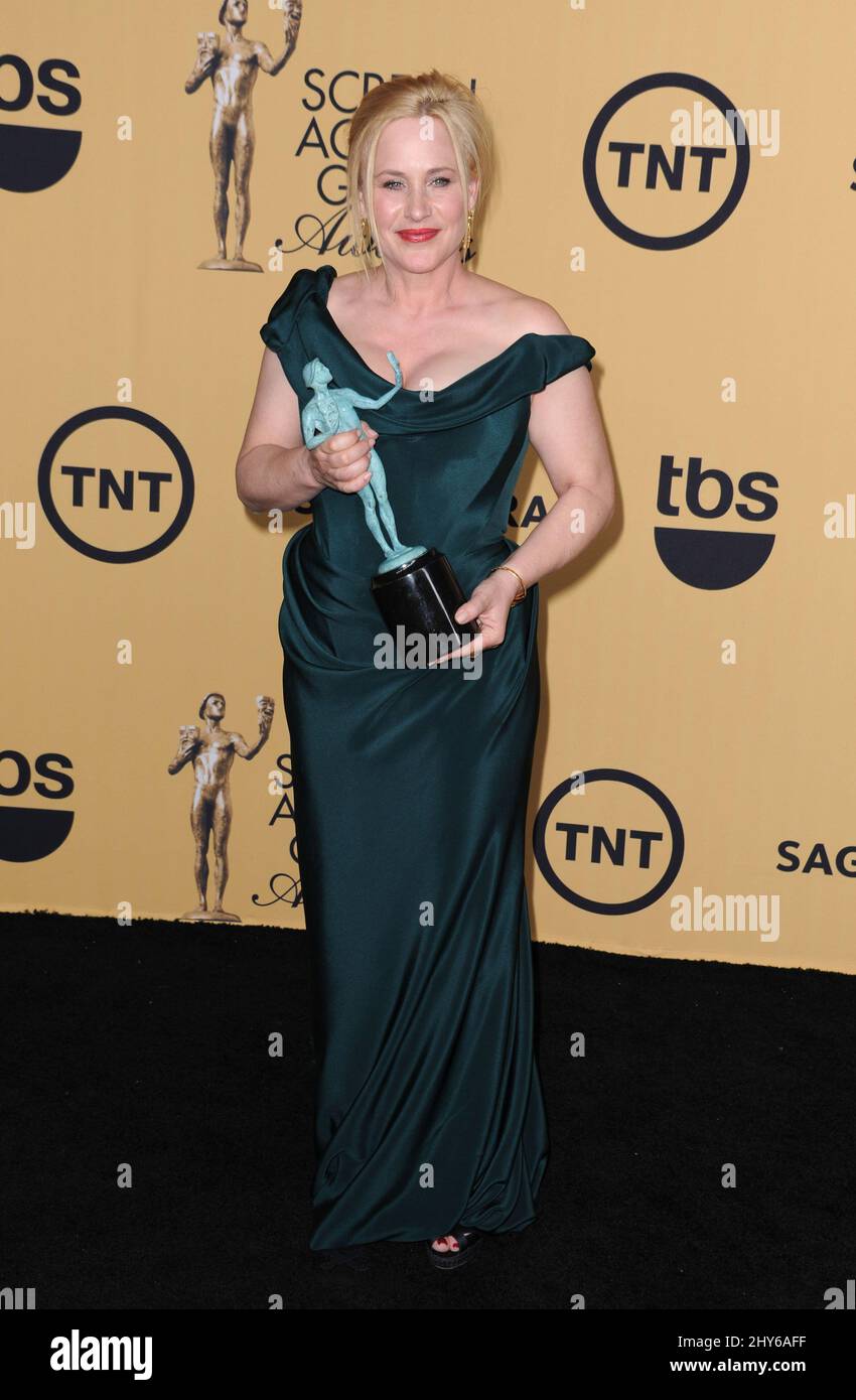 Patricia Arquette in the press room at the 21st Annual Screen Actors ...