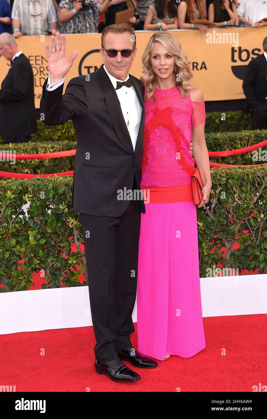 Kevin Costner and Christine Baumgartner attending the 21st Annual ...