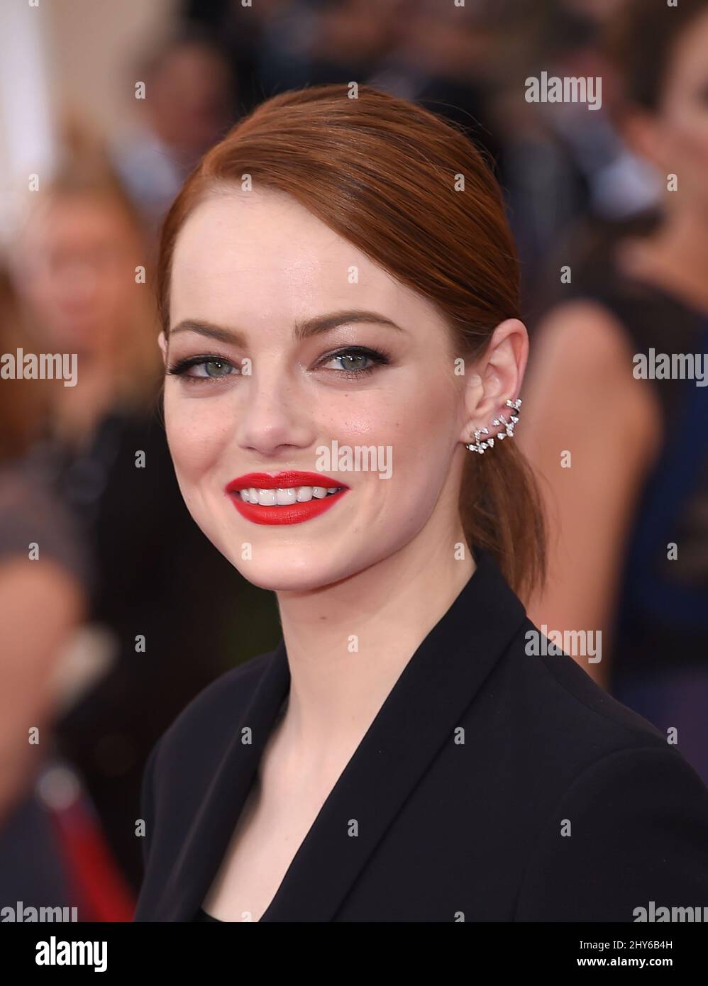 Emma Stone attending the 21st Annual Screen Actors Guild Awards held at the Shrine Auditorium ...