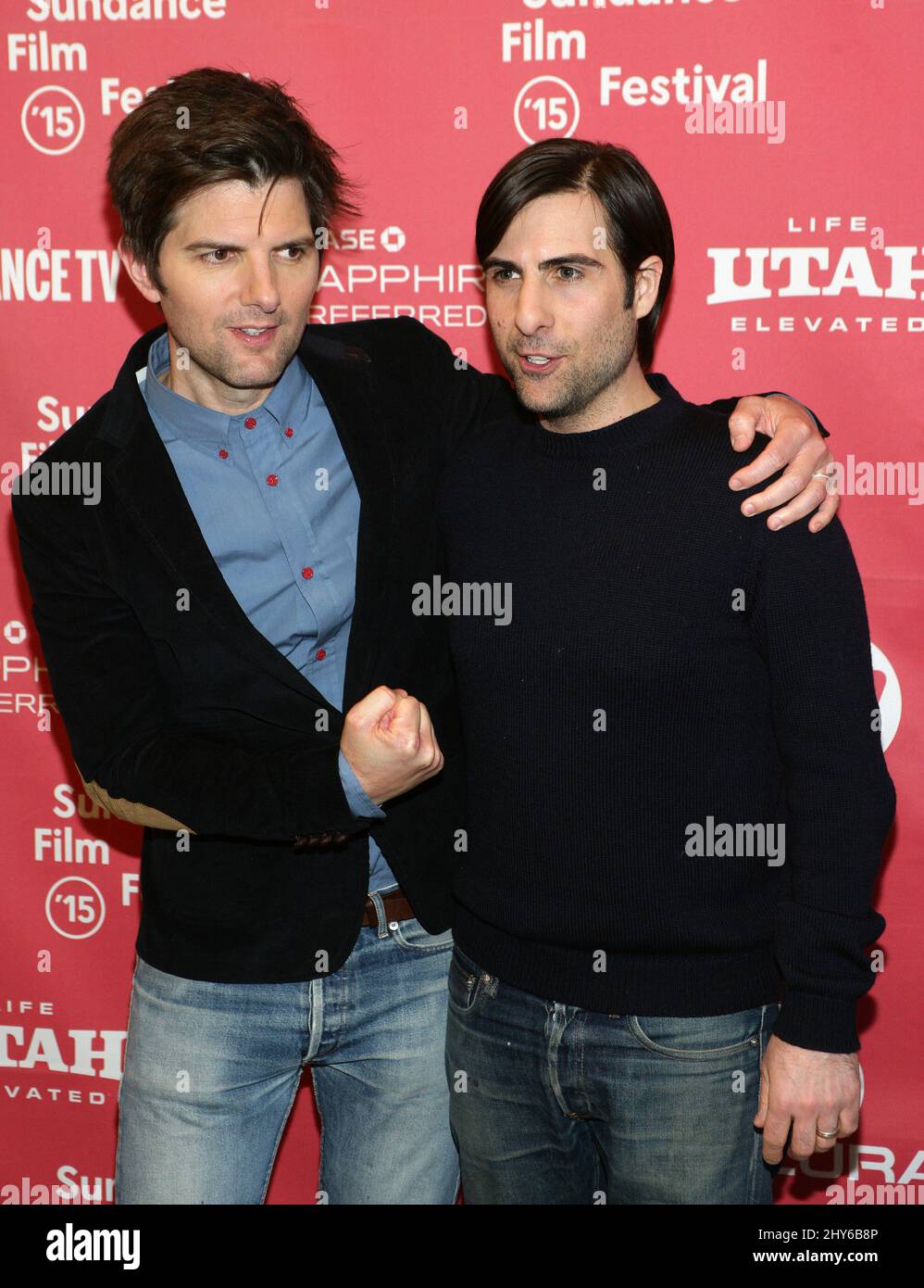 Adam Scott and Jason Schwartzman attending the 2015 Sundance Film ...