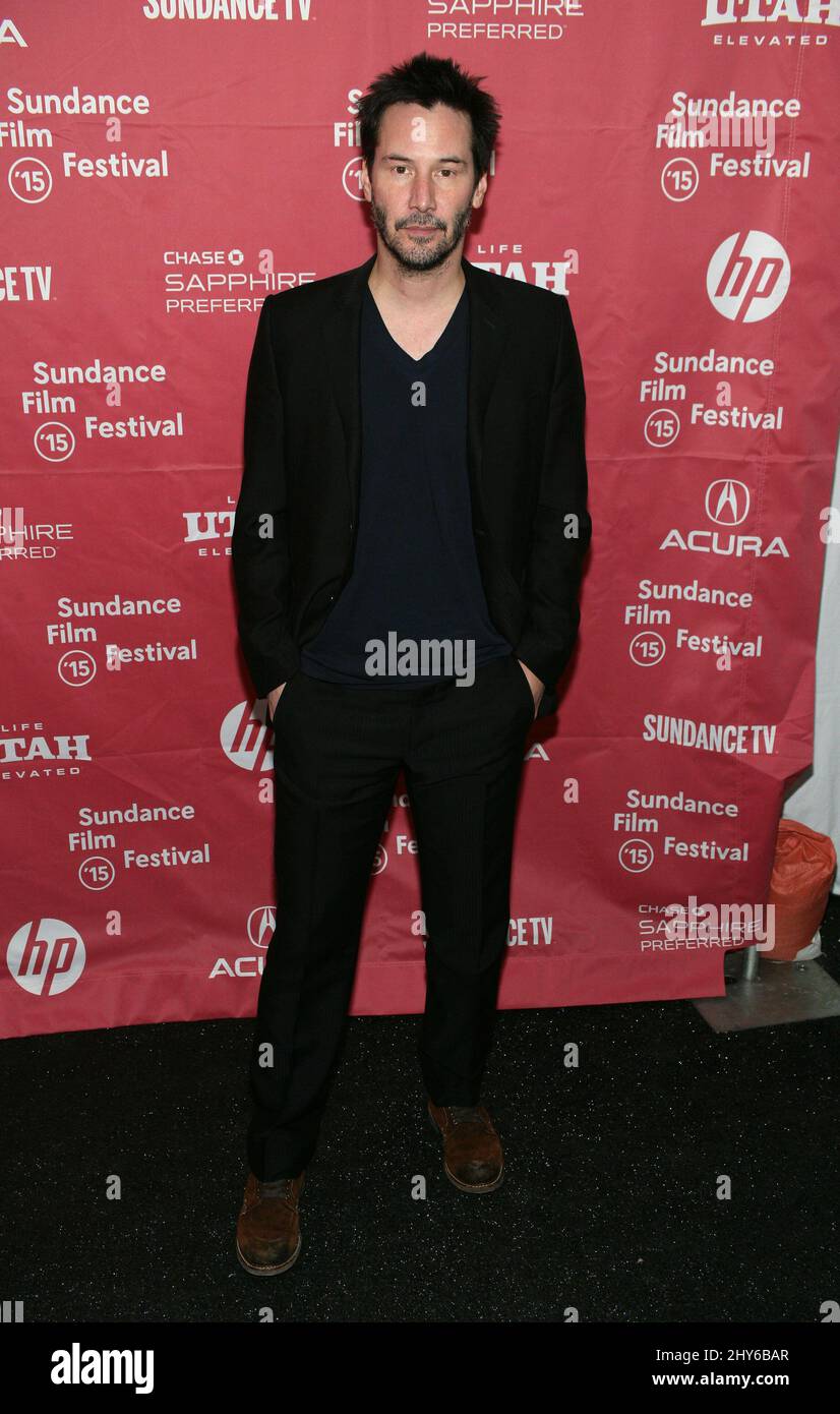 Keanu Reeves attending the 2015 Sundance Film Festival Premiere of ...