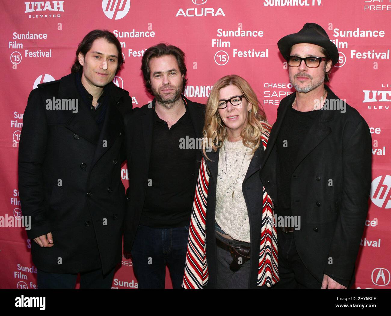 Robin Marchant, Jeremy Kleiner, Brad Pitt and James Franco attending ...